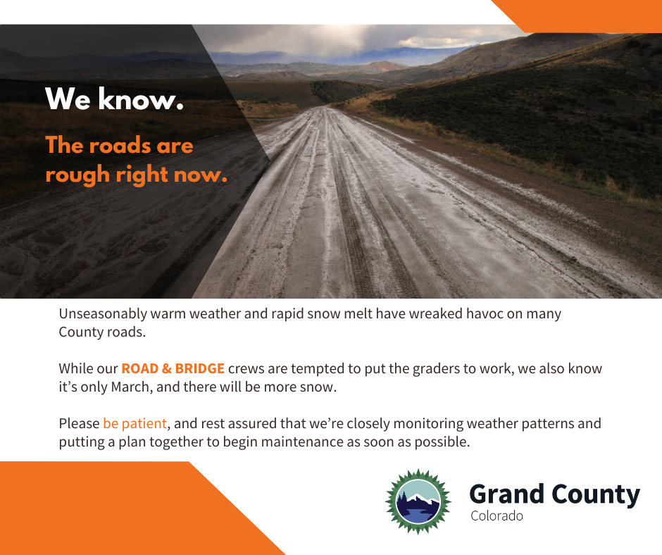 Road & Bridge Updates for Grand County Colorado | Visit Grand County